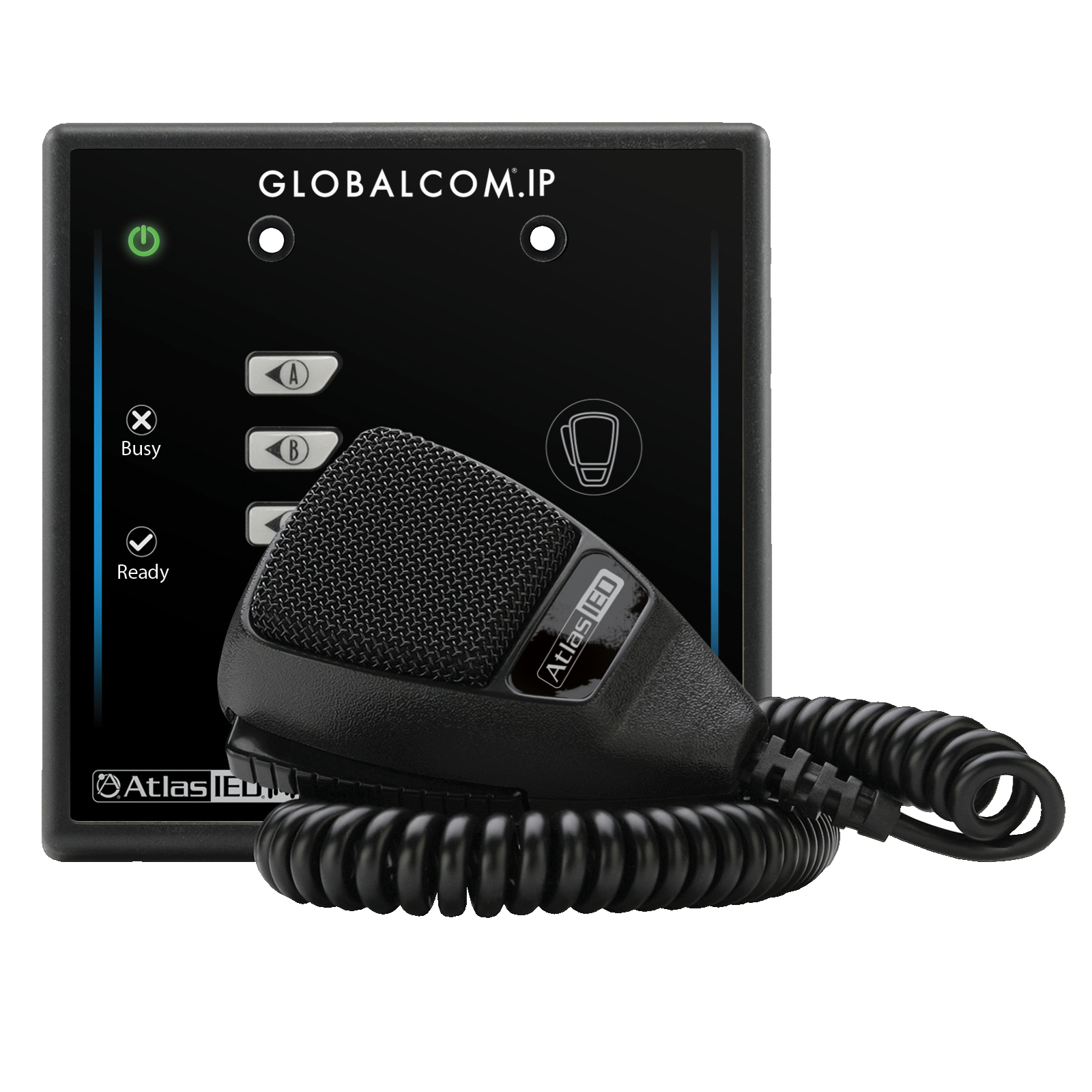 Atlas IED GLOBALCOM®.IP Digital Microphone Station with 4 Buttons