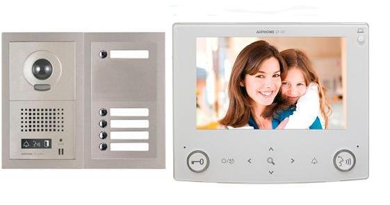 Aiphone GT-5V7 5 Apartment Multi Tenant 7" Video Intercom System Set(G