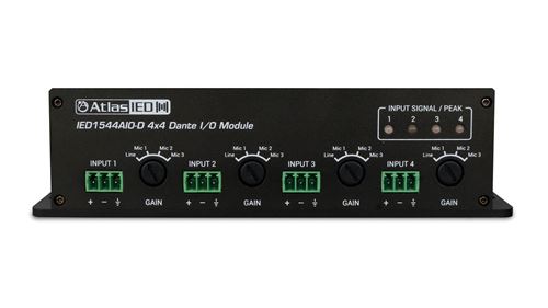 Atlas IED IED1544AIO-D 4-Channel Analog to Dante Input/Output Module